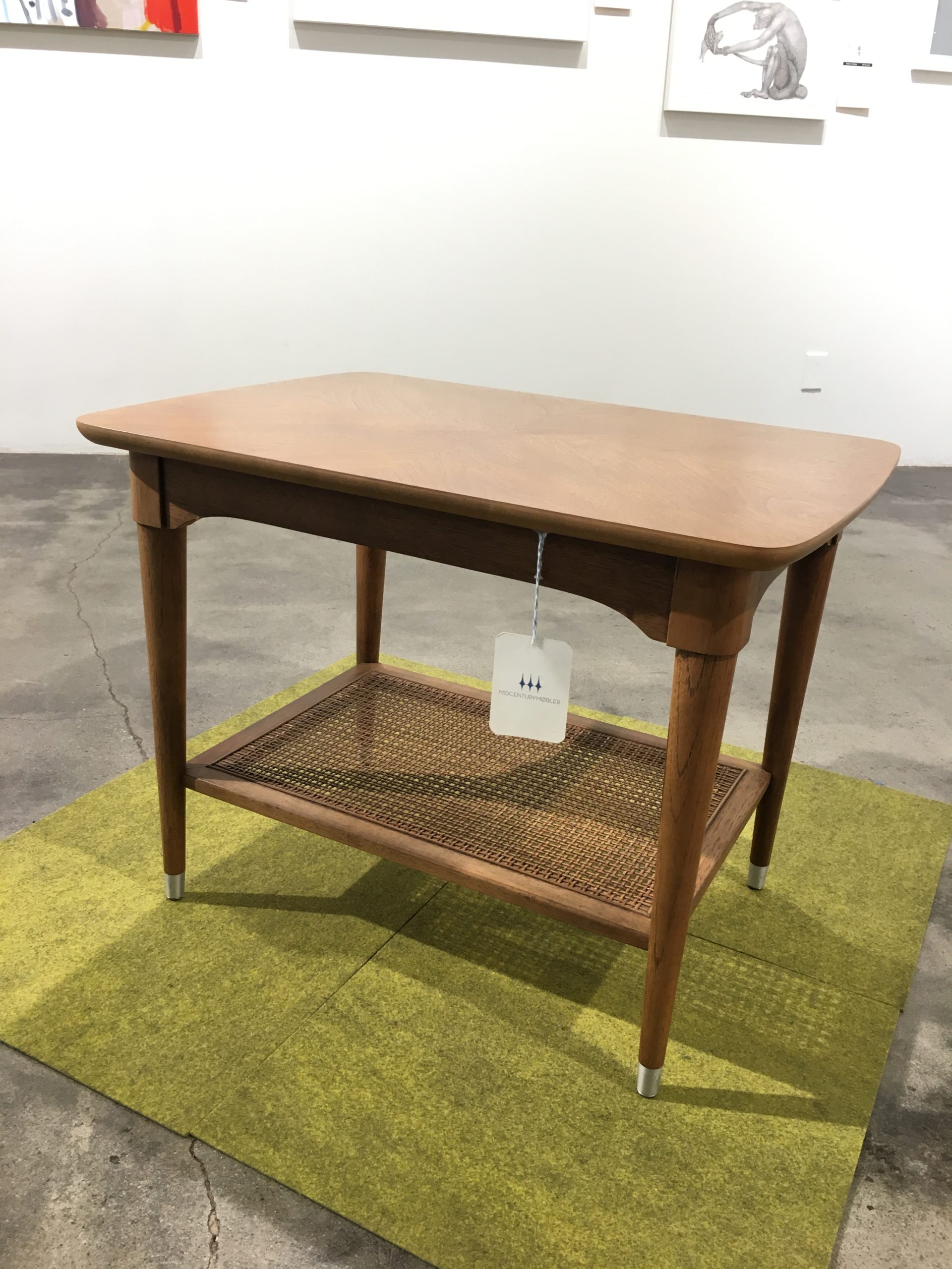 Midcentury Mobler - Pair of Walnut Tables - Kala Art Institute